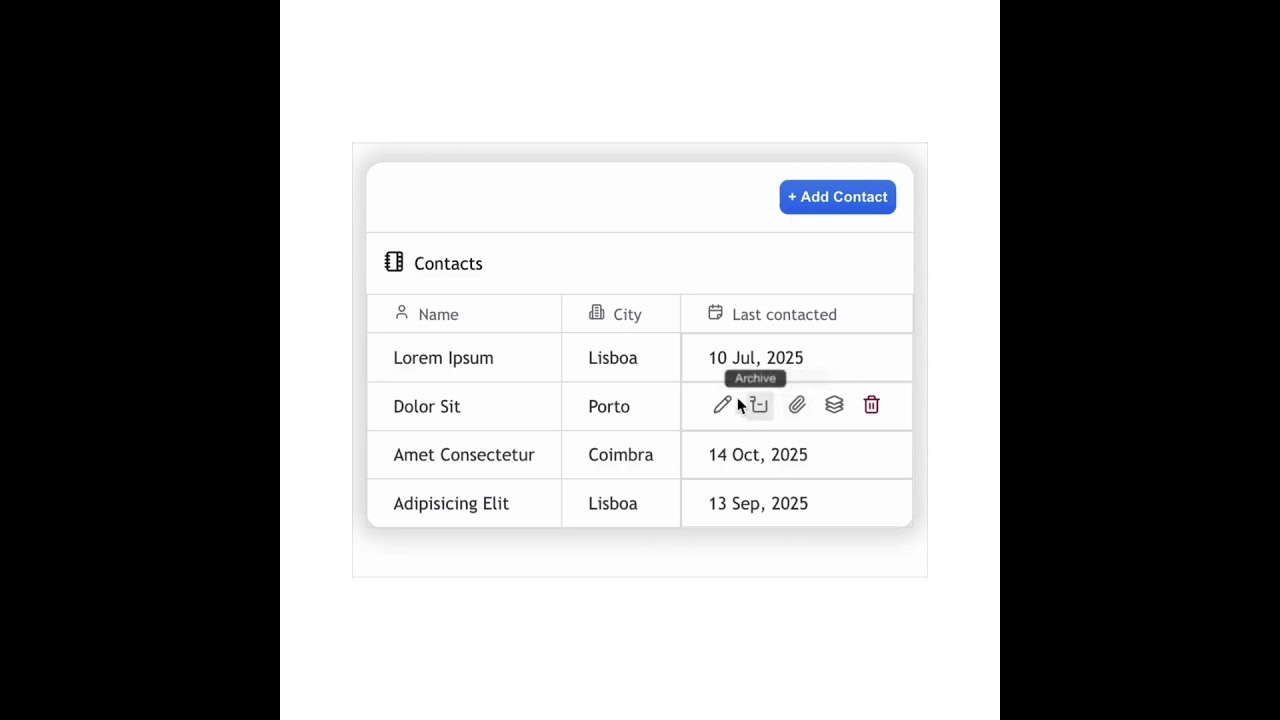 Datatables using html css & nextjs.