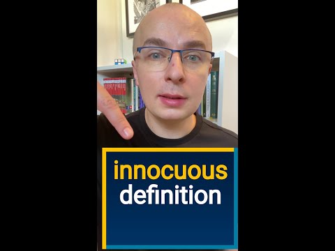 What does INNOCUOUS mean? #shorts