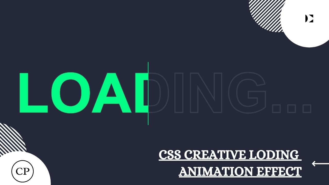 CSS Creative Loading Animation Effect || HTML5 || CSS3 || LOADING EFFECTS || Creative Loading Effect