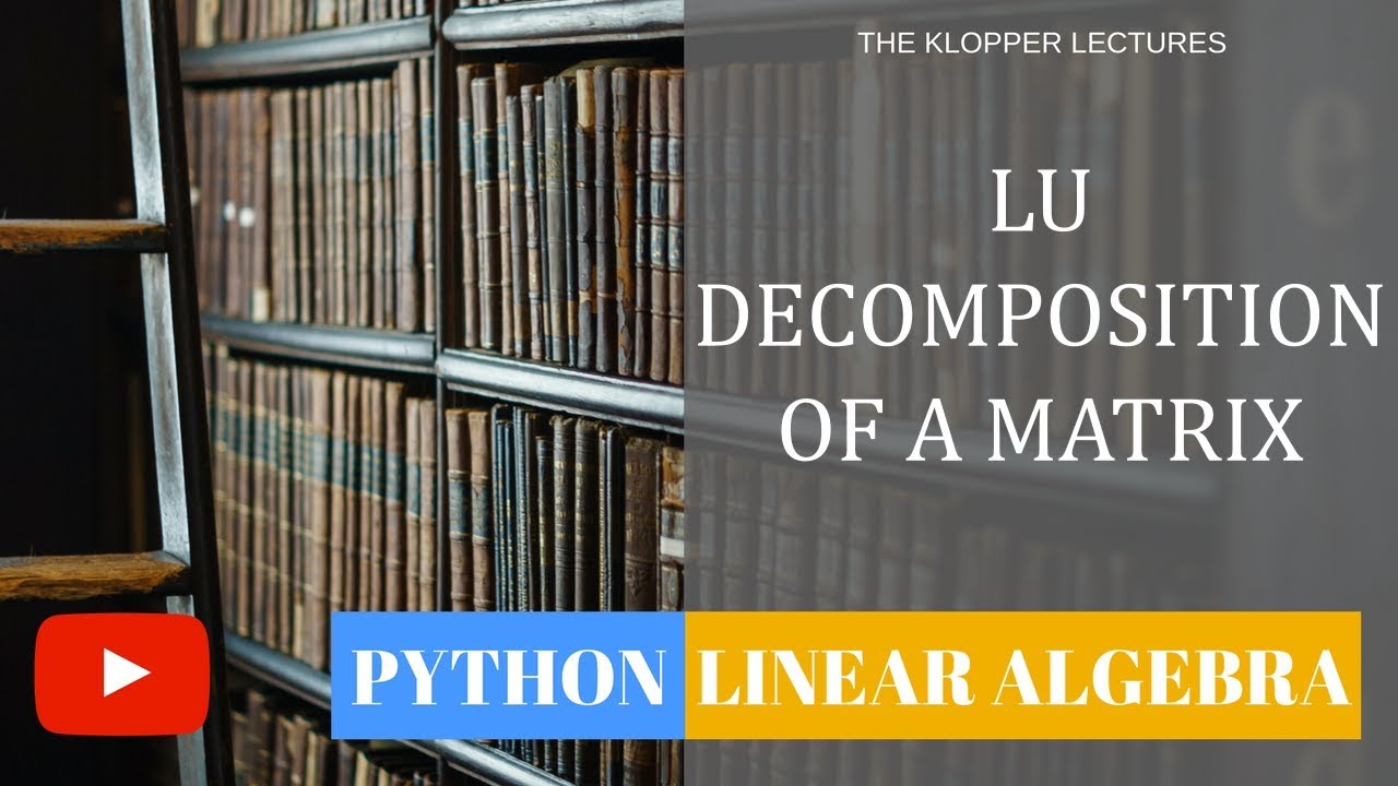 LU decomposition of a matrix using sympy