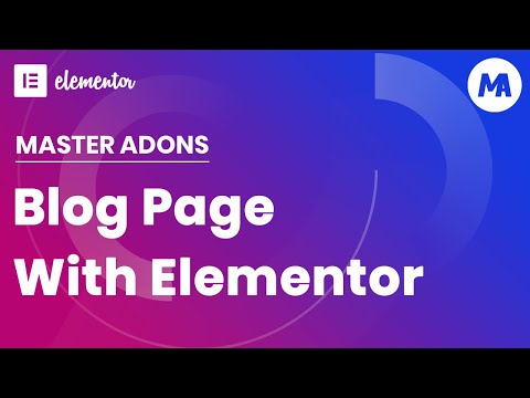 How to create a blog page with Elementor Pro posts Widget