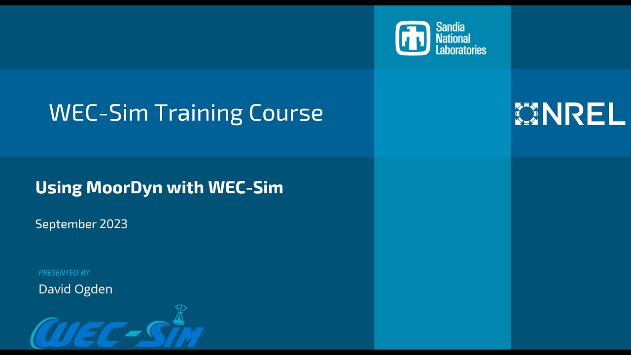 WEC-Sim Advanced Features #8 - MoorDyn and WEC-Sim