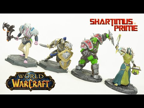 World of Warcraft Common Human, Elf, Orc, and Warlock 1:12 Scale McFarlane Toys Figure Statue Review