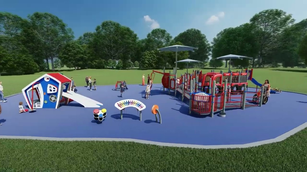 Bedford's Inclusive Playground 3D Fly-Through.