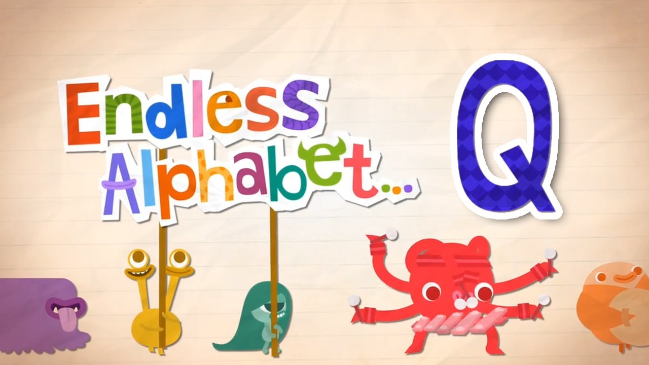 Endless Alphabet A to Z - Letter Q - QUARELL, QUARTET, QUESTION | Originator Games