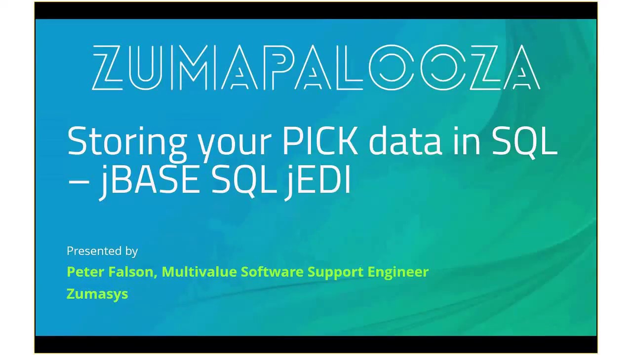 jBASE SQL jEDI