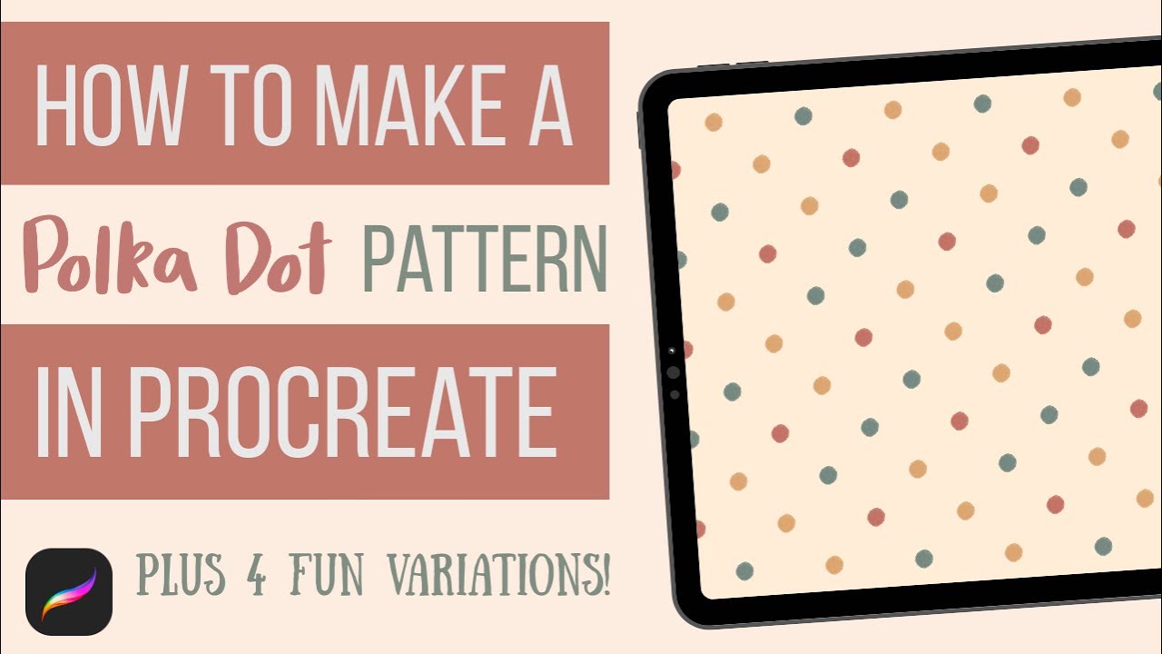 How to create a polka dot pattern in Procreate