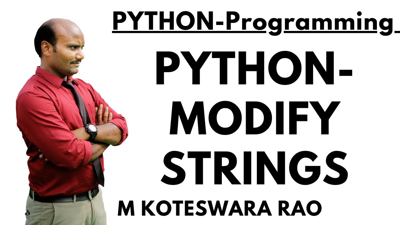 14. Python || Modify Strings