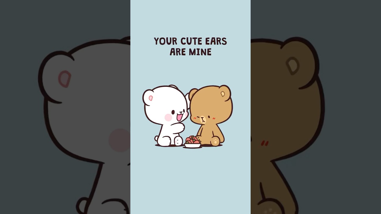 Mine 💕 #shorts #milkmocha #milkandmocha #milkmochabear #bears #animation #cuteanimation