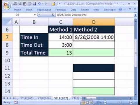 YTLE#107: Excel Time Across 2 Days Trouble