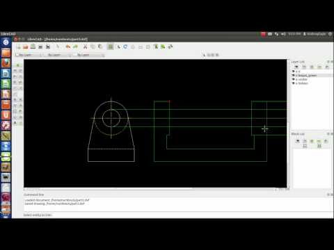 LibreCAD tutorial 3 - Creating a 2nd View Video Lecture - LibreCAD: Become an Expert - Design ...
