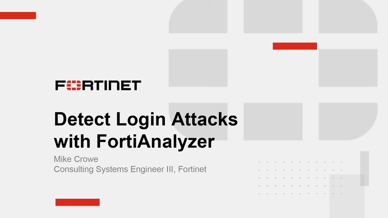 Detect Login Attacks with FortiAnalyzer