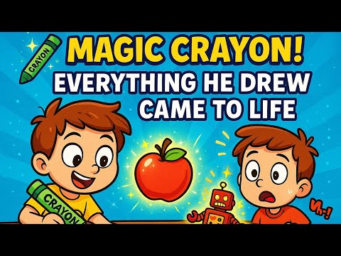 ????️ The Magical Crayon | Kids Story | English Moral Story | Story Sparklers
