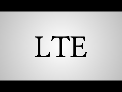 What Does "LTE" Stand For?