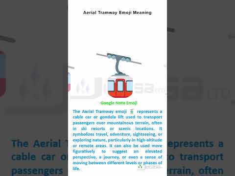 Aerial Tramway Emoji 🚡 Meaning - Short | Learning Emojis | @H1T1