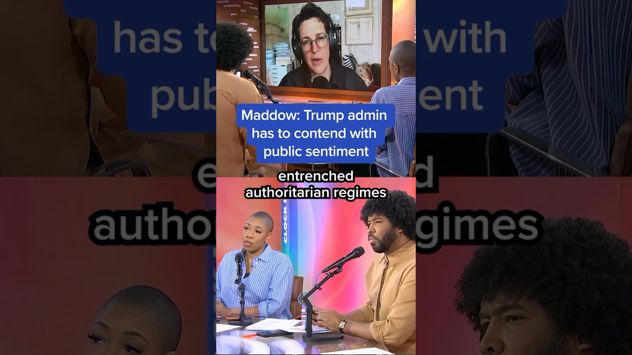 Maddow: Trump admin has to contend with public sentiment