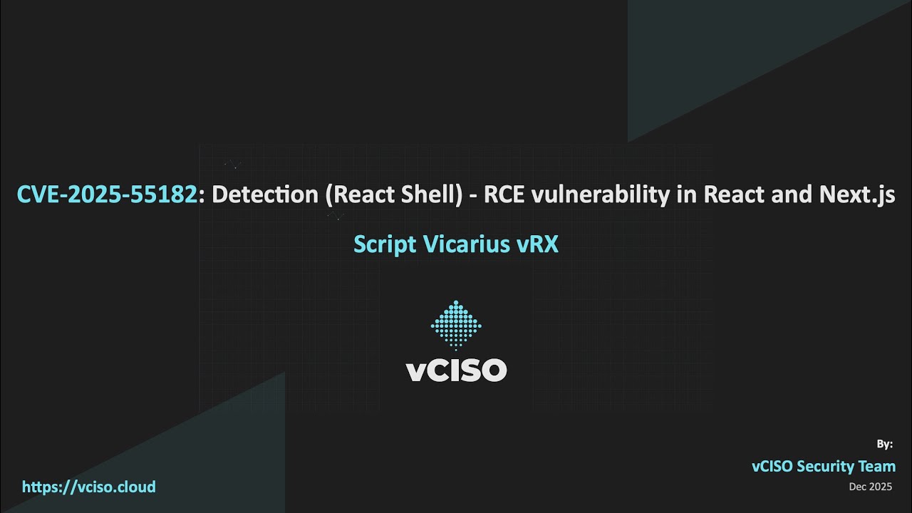 Cve 2025 55182 Detection React Shell Rce Vulnerability In React And