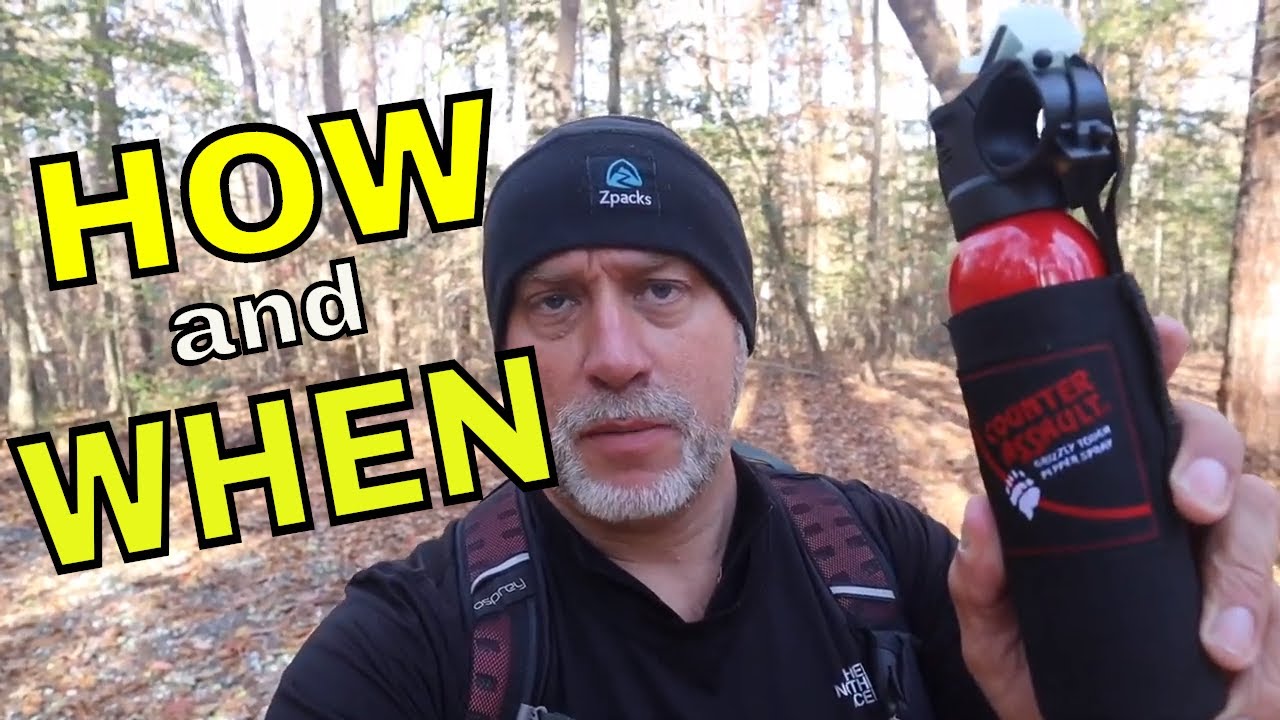 HOW TO AND WHEN TO USE BEAR  SPRAY // WHAT TO DO IF YOU ENCOUNTER A BLACK BEAR !!!