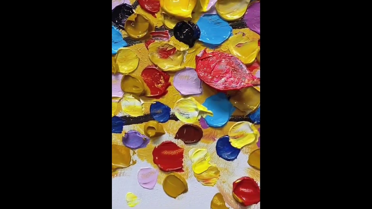 Colorful money tree hand painting #painting #acrylicpainting #homedecor #artwork  #artistichomedecor