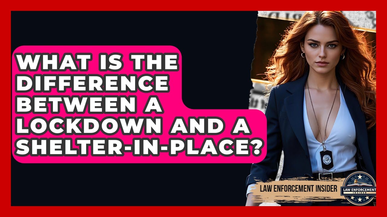 What Is The Difference Between A Lockdown And A Shelter-in-place? - Law Enforcement Insider