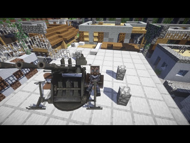Mcheli addon: Type 96 25 mm AT/AA gun replacement Minecraft Mod