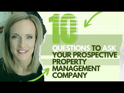 10 Questions to Ask Your Prospective Property Management Company