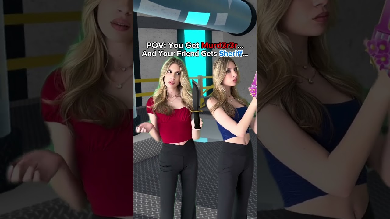 POV: You Get MURDERER & Your Friend Gets SHERIFF In MM2 On ROBLOX