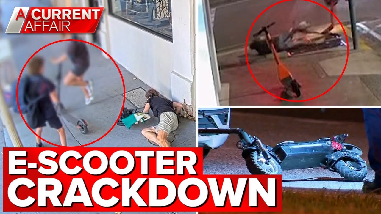 Police crack down on rogue e-scooter riders as injuries surge | A Current Affair