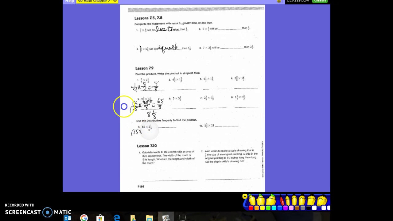 5th Grade Math Chapter 7 Extra Practice