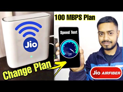 Jio airfiber plan change process | 30mbps to 100mbps plan | Jio airfiber 100mbps plan review