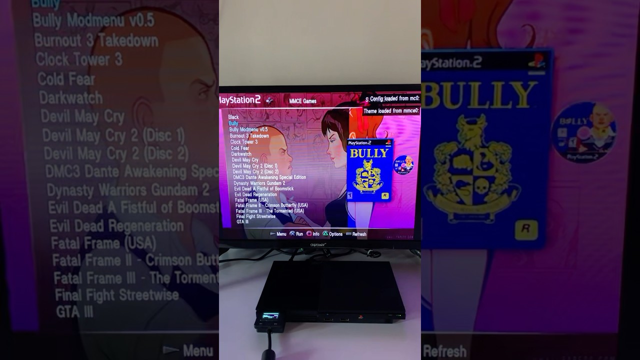 OPL theme - Malck 2.0_v2 - PsxMemcard Gen2 through MMCE #ps2 #playstation #PsxMemcard Gen2 #sd2psx