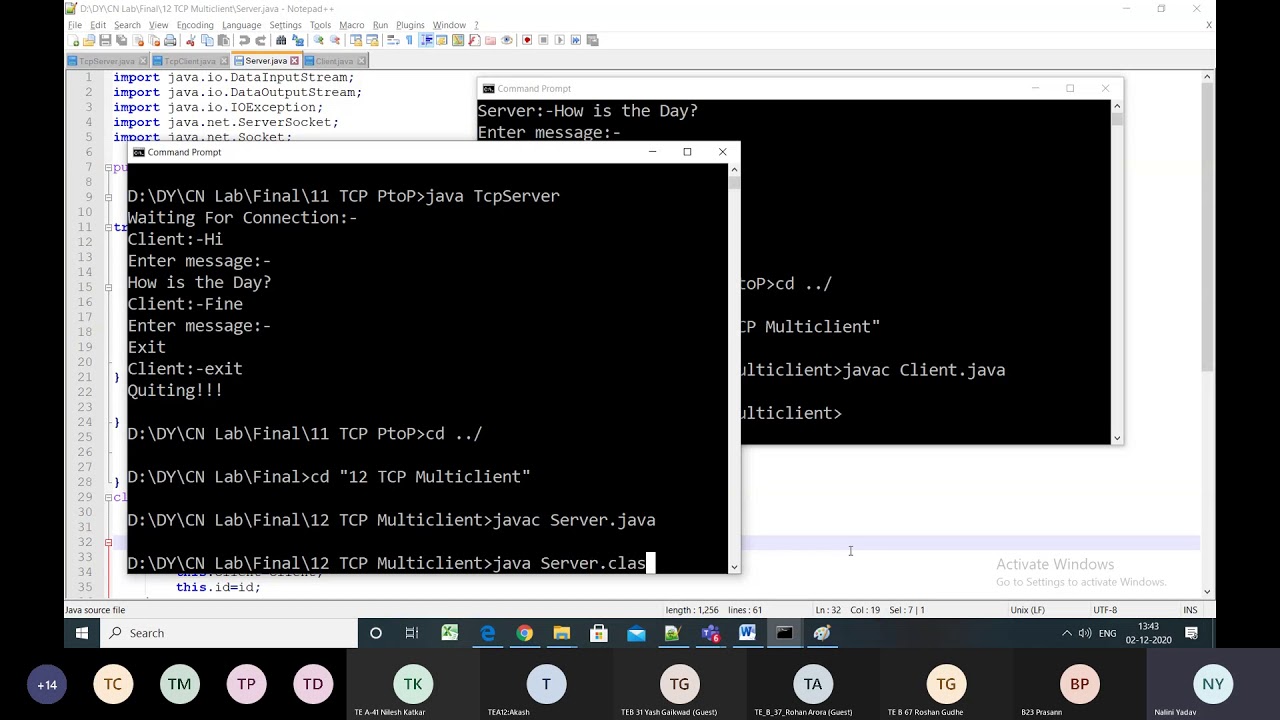 TCP Multiuser Chat Java
