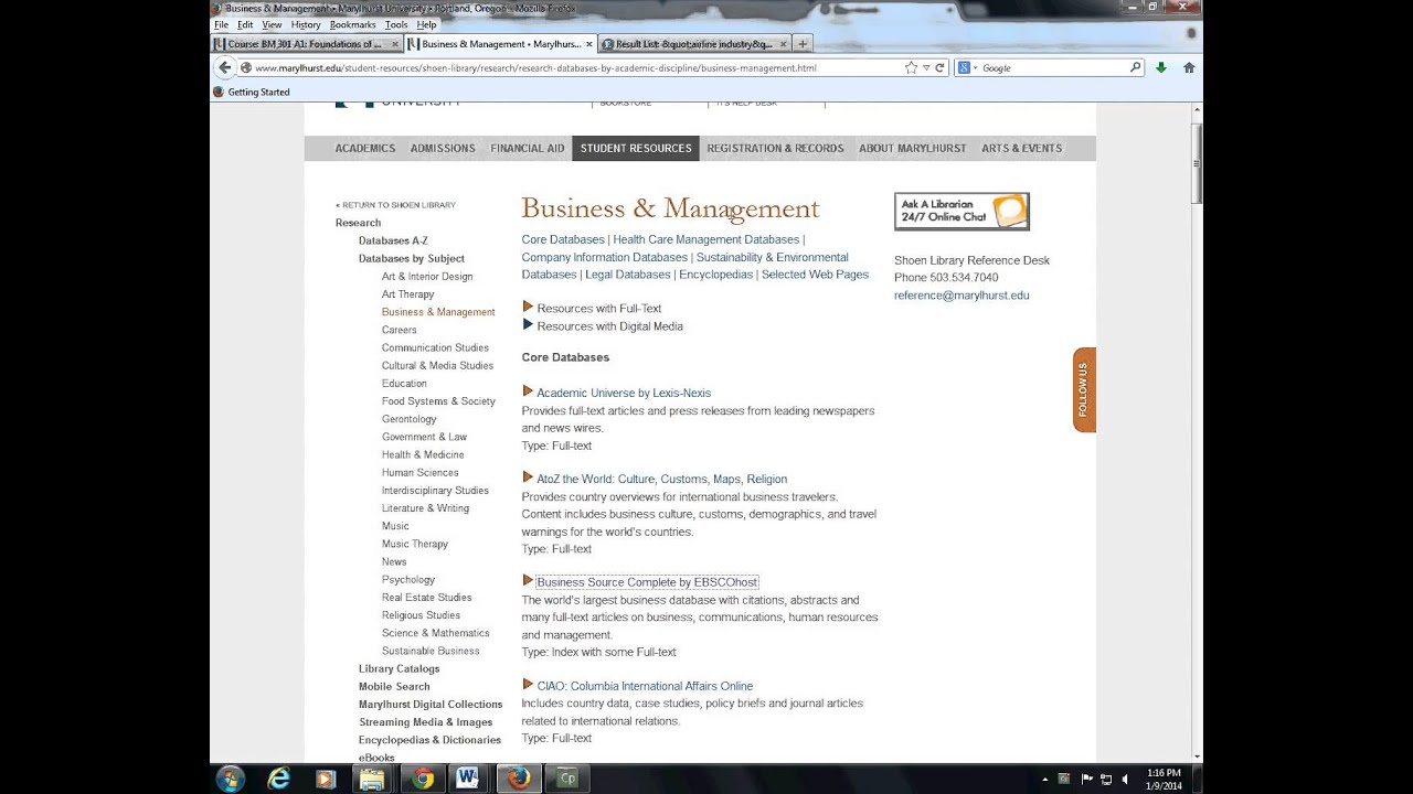 BM301 Database Assignment