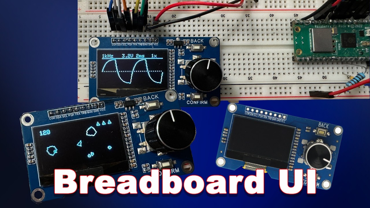 Create complex interfaces for your Pi Pico, STM/ESP32 and arduino projects