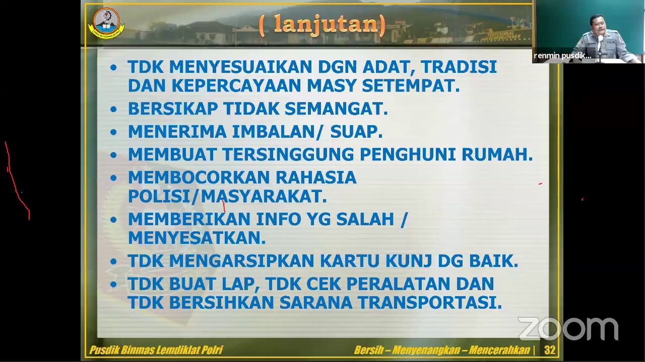 Kelas Bhabinkamtibmas Materi Kunjungan