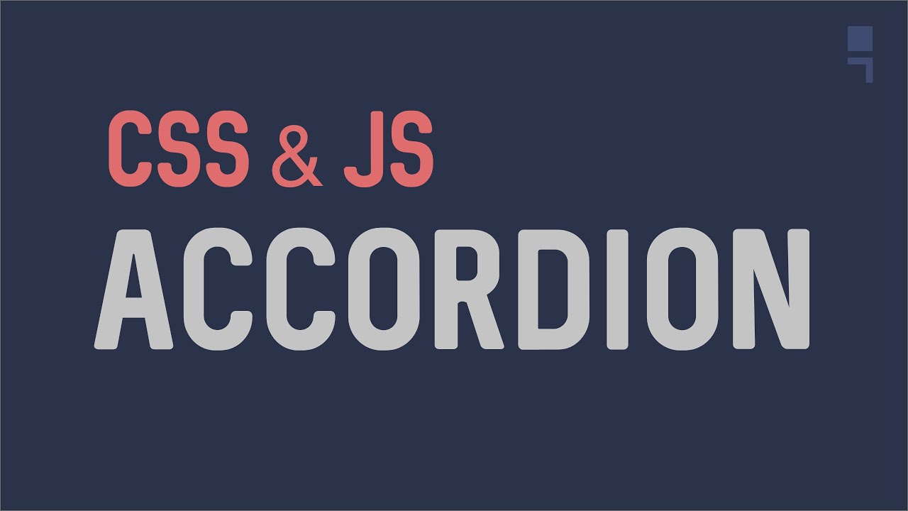 Custom Accordion with CSS & Javascript