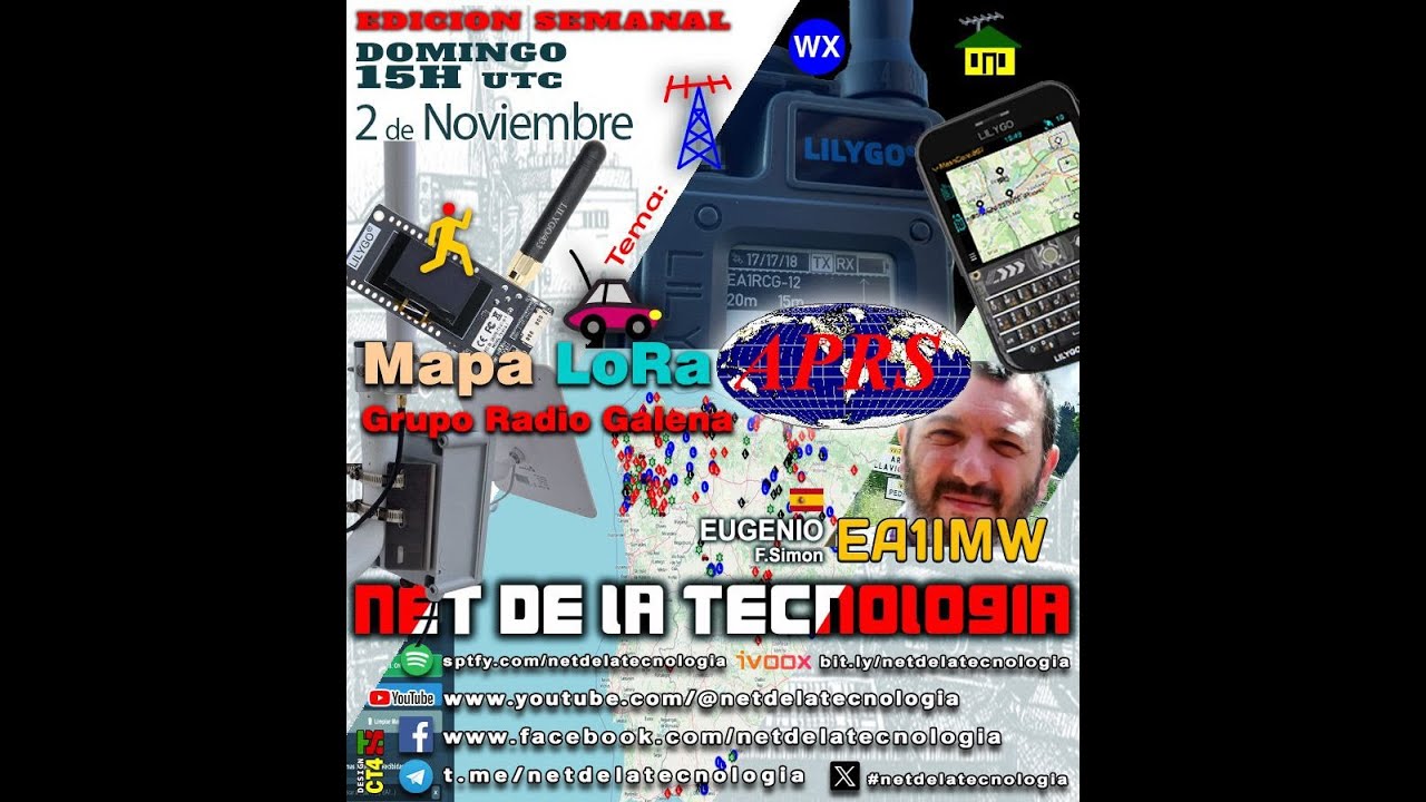 #505 Mapa APRS LORA Grupo Radio Galena