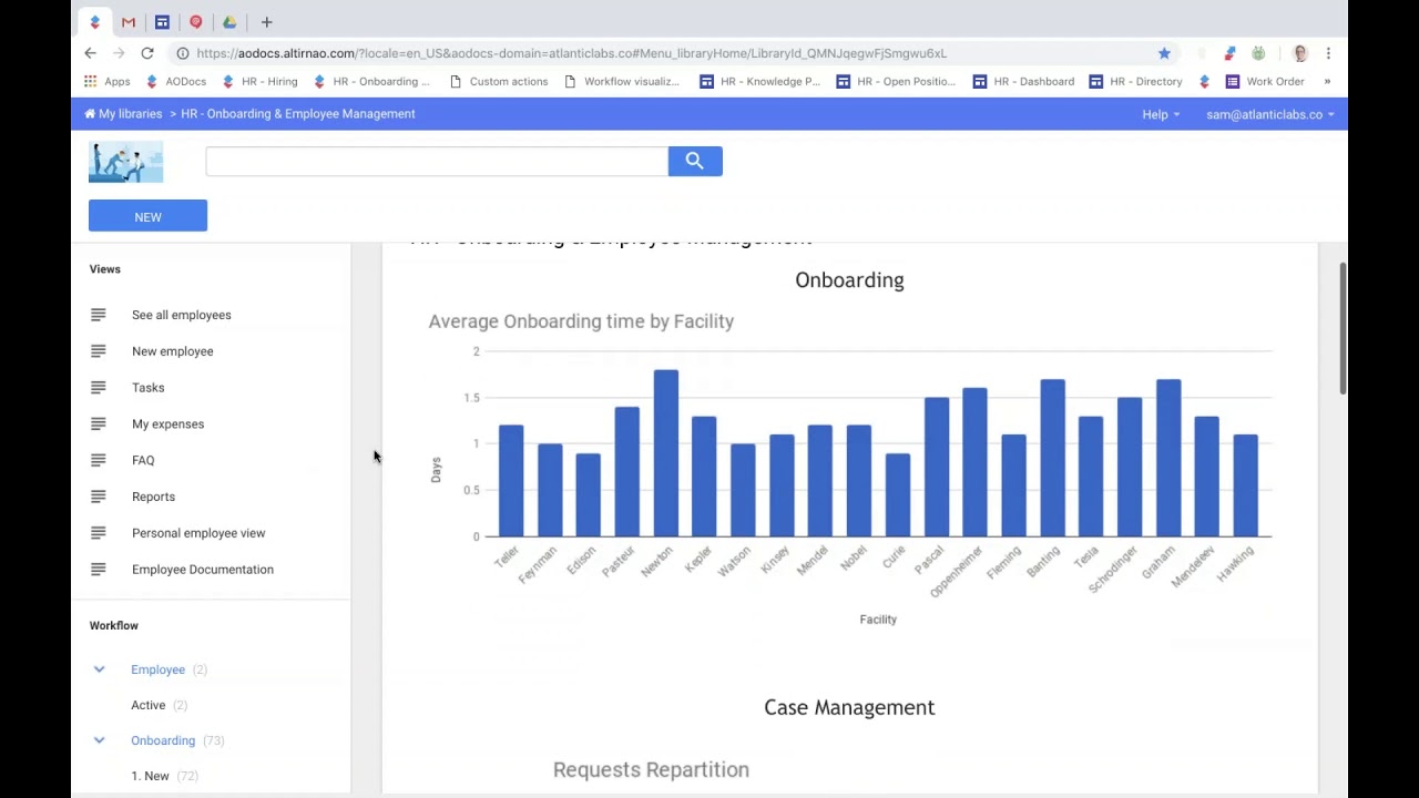AODocs HR Onboarding demo