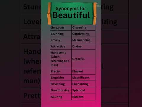 Synonyms for ‘beautiful’ | synonyms | beautiful #synonyms #synonymsinenglish #improveyourenglish