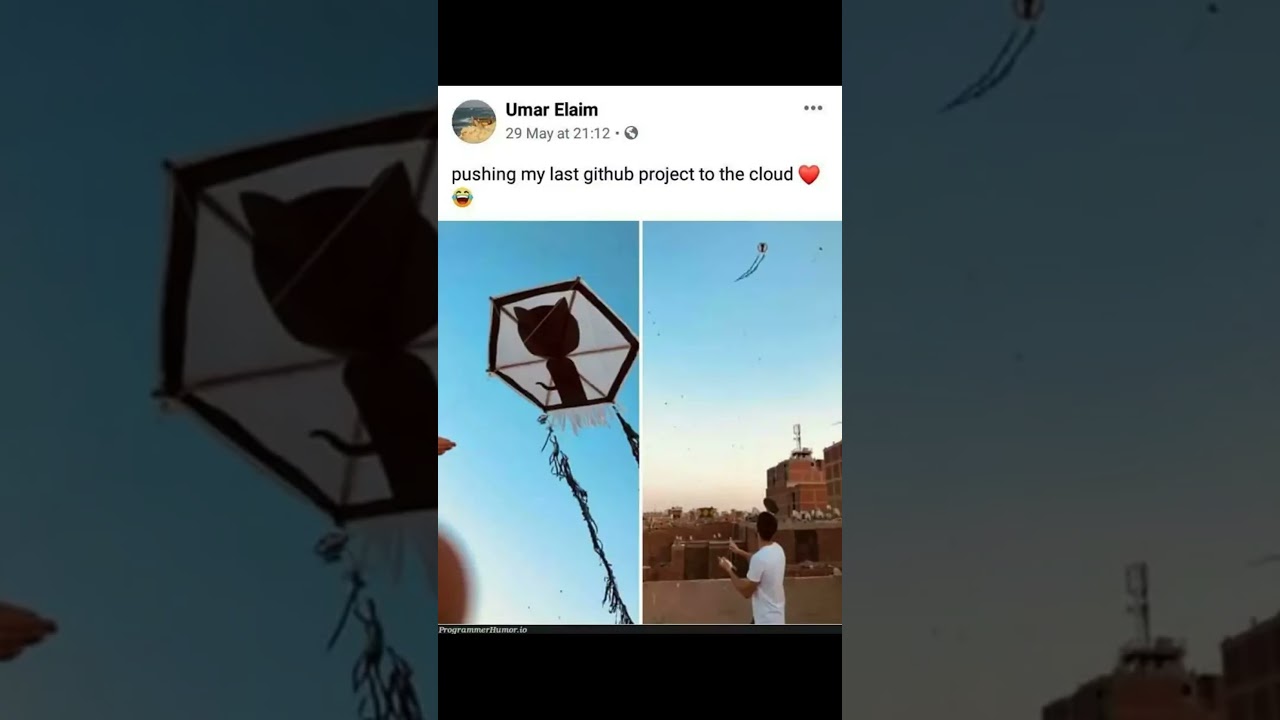 Pushing in the cloud #programmerhumor #shorts #short