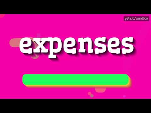 EXPENSES - HOW TO PRONOUNCE IT!?
