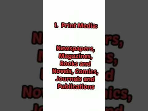 Types of mass communication #improveyourself #masscommunication #printmedia #broadcastmedia