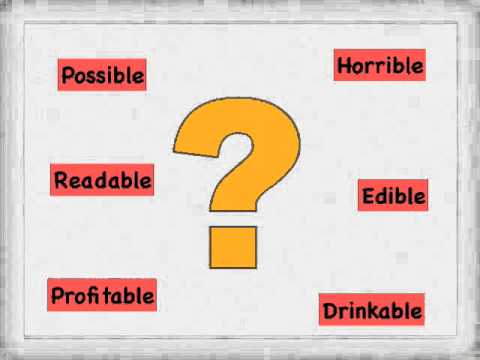 SPELLING IBLE ABLE