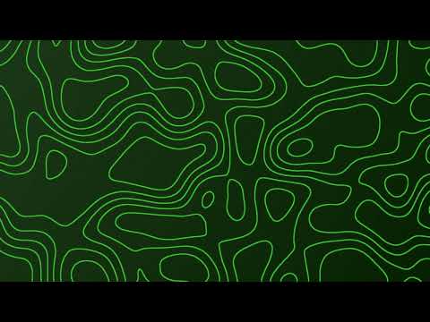 1-Hour Worship Background | Seamless Topographic Motion Loop for Church Services | Green