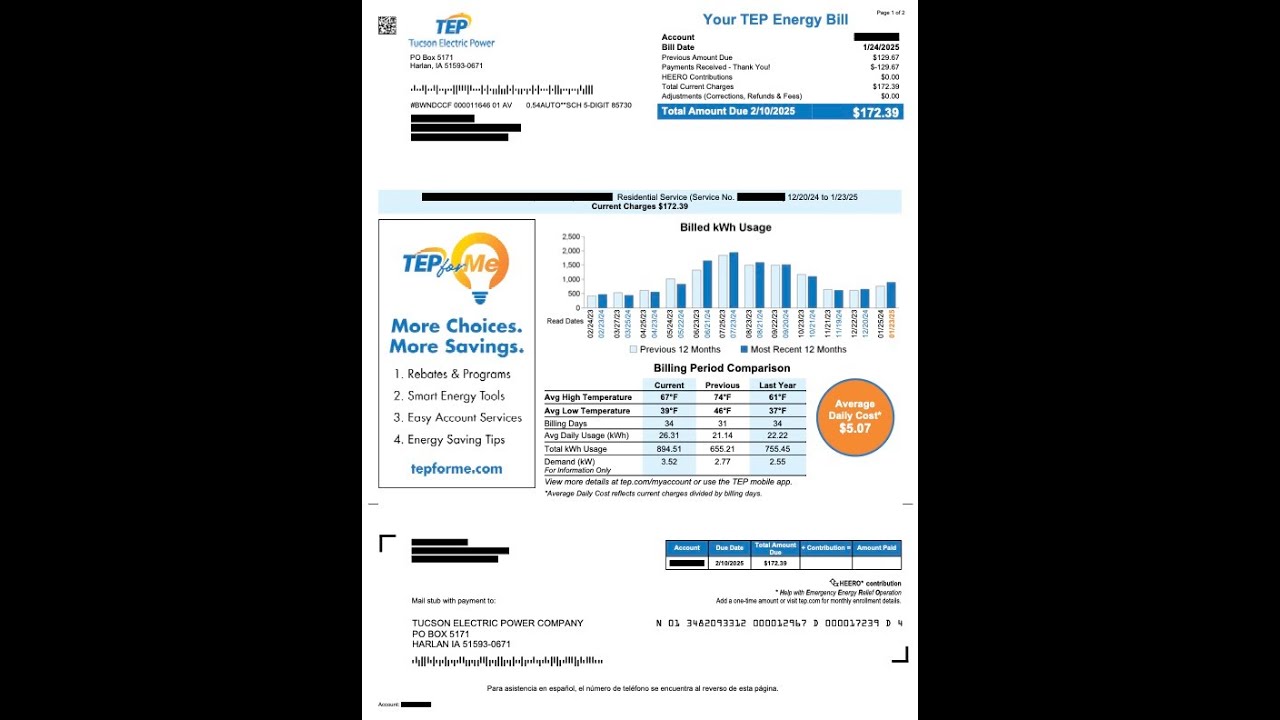How to Read Your Bill
