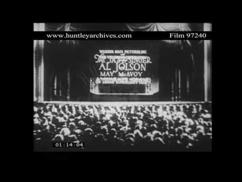 Premiere of the Jazz Singer. Cinema Audience. Archive film 97240