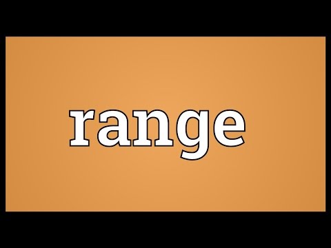 Range Meaning
