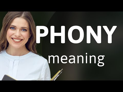 Phony — what is PHONY meaning