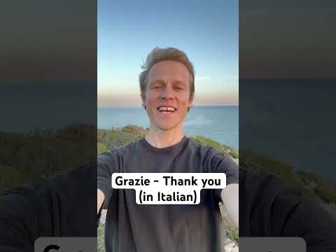 Thank you in Italian - Grazie #italian #languagelearning