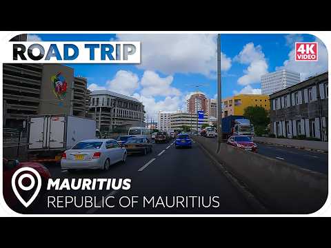 Mauritius Road Trip | 40-Min Drive through Island Paradise in 4K 🚗🌴
